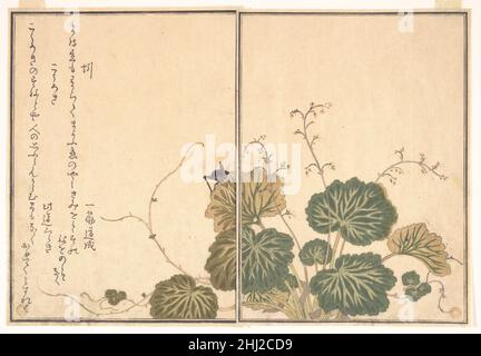 Earthworm (Mimizu); Cricket (Korogi), from the Picture Book of Crawling ...