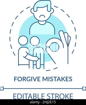 Forgive mistakes concept icon Stock Vector Image & Art - Alamy