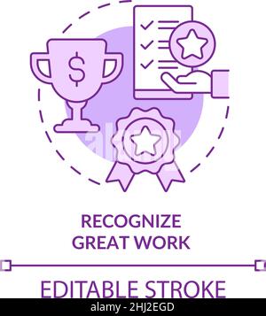 Recognize great work concept icon Stock Vector Image & Art - Alamy
