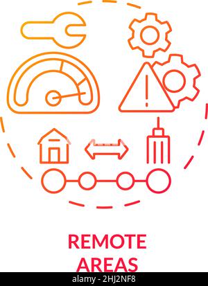 Remote areas red concept icon Stock Vector Image & Art - Alamy