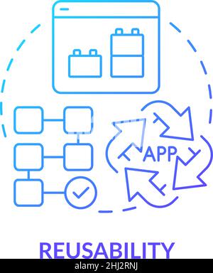Reusability concept icon Stock Vector Image & Art - Alamy