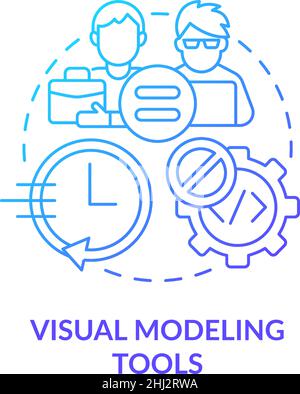 Visual modeling tools concept icon Stock Vector Image & Art - Alamy