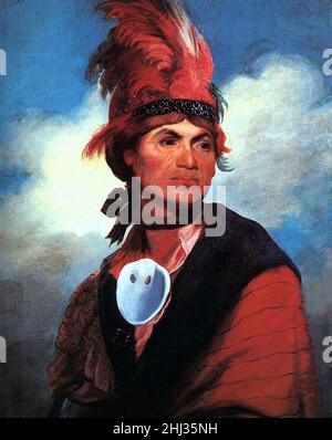 Joseph Brant by Gilbert Stuart 1786 Stock Photo - Alamy