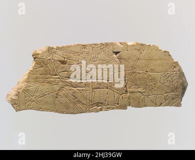 ASSYRIAN SOLDIERS IN BATTLE; ARCHERS PROTECTED BY LARGE REED-MATE ...