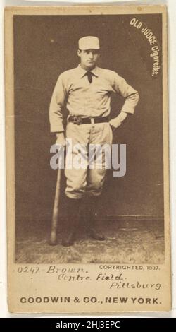 Thomas "Tom" Tarlton Brown, Center Field, Pittsburgh, from the Old ...