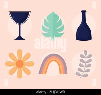 six branch items Stock Vector Image & Art - Alamy