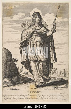Allegory of Europe, from the Four Continents 17th century Godfried Maes ...