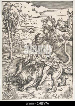 Samson Rending the Lion, ca. 1497-98 Stock Photo - Alamy