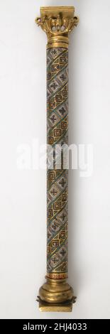 A German colonnette from a reliquary shrine, dated circa 1175–1200 ...