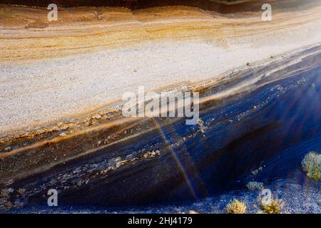 Phonolithic and basaltic geological strata result in beautiful layers ...