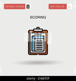 Credit scoring concept vector flat isometric illustration Stock Vector ...