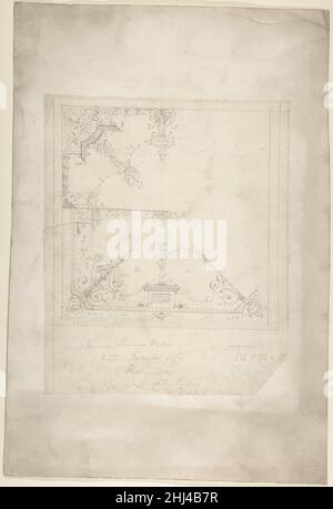 Design for a Ceiling for Thomas Wells, Attributed to Anonymous, British ...