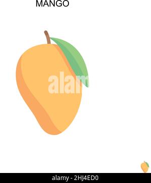 Mango Simple vector icon Stock Vector Image & Art - Alamy