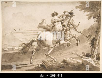 Back View of a Centaur Abducting a Satyress, Giovanni Domenico Tiepolo ...