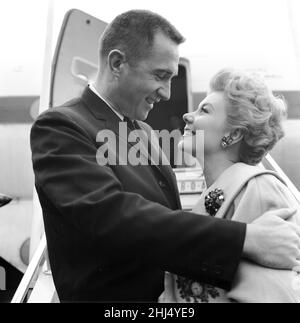Actress Mitzi Gaynor with husband Jack Bean Stock Photo - Alamy