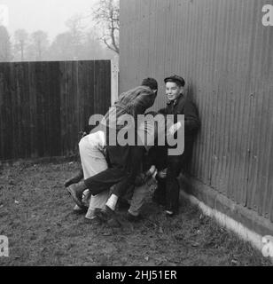 Schoolboys of Cheam School playing a game called Hi Jimmy Nacher. 1st ...