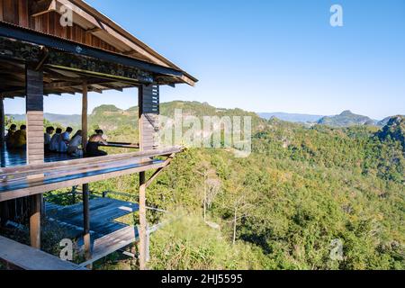 Mae Hong Son Thailand January 2022, Ban Jabo Noodle house, Ban Jabo ...