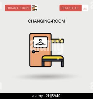 Dressing Room Simple vector icon. Illustration symbol design template ...