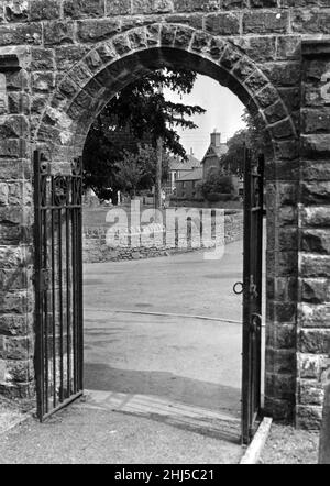Wenvoe, a Welsh village in the Vale of Glamorgan, Wales. Circa 1961 ...