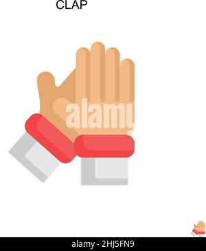 Clap Hands vector icon isolated on transparent background, Clap Hands ...