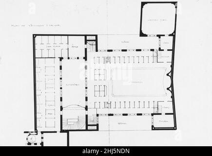 Sturebadet, ritning 2 tr, bassäng Stock Photo - Alamy