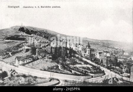 Stuttgart Hasenberg 1900 Stock Photo - Alamy