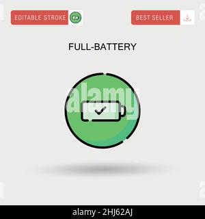 Charger flat icon. Color simple element from phone accessories ...