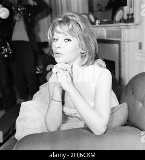 Annette Stroyberg, Danish actress, in London, Sunday 14th December 1958 ...