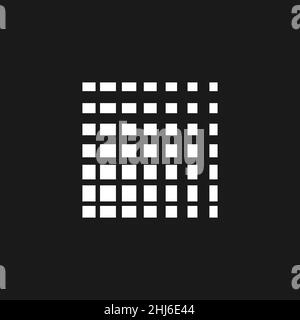 Retrowave, synthwave square 1980s style with perspective grid pattern ...