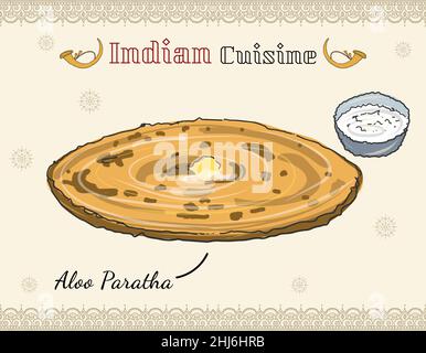 Indian Roti or Chapati - Indian Roti flatbread flat vector illustration ...