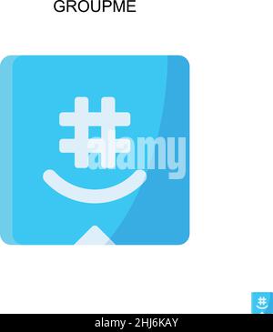 Groupme Simple vector icon. Illustration symbol design template for web ...