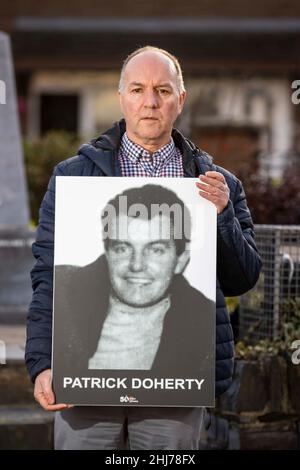 Tony Doherty son of Patrick Doherty who was killed on Bloody Sunday in Derry's Bogside in 1972 ...