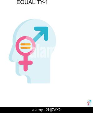 Equality Simple vector icon. Illustration symbol design template for ...
