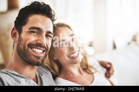 Enjoying their time spent together. Shot of an affectionate young ...