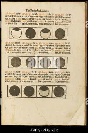 Tables for Eclipses of Sun and Moon Stock Photo - Alamy