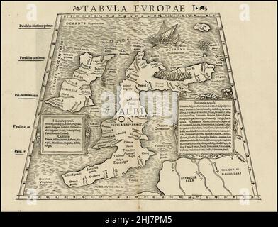 Tabula Europae I (1552 Stock Photo - Alamy