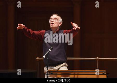 John Rutter conducting at 'Come and Sing Day' at the Cadogan Hall. John Milford Rutter CBE (born ...