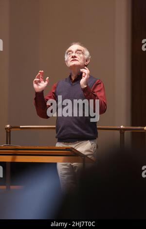 John Rutter conducting at 'Come and Sing Day' at the Cadogan Hall. John Milford Rutter CBE (born ...