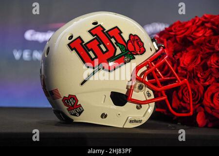 Detailed view of the Rose Bowl Game pylon during the Rose Bowl game ...