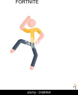 Fortnite Simple vector icon. Illustration symbol design template for ...