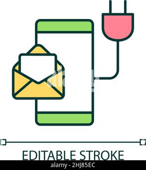 Battery chat energy icon outline vector. Electric level. Phone recharge ...