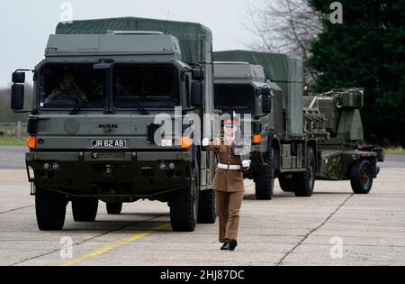 The old Rapier missile system is driven off the parade ground as ...