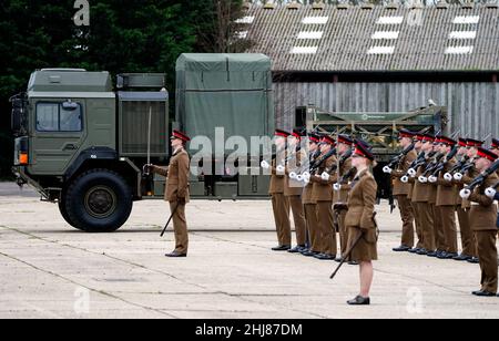 The old Rapier missile system is driven off the parade ground as ...