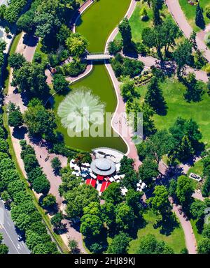 Garden park, Clermont Ferrand, Puy de Dome, Auvergne, France Stock ...