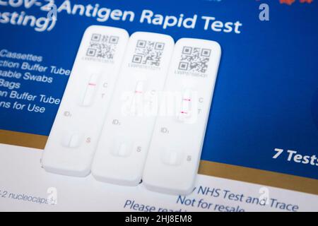 A single Flowflex Home COVID-19 Test Kit Package sent free on request ...