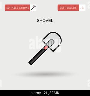 Man Shoveling Icon. Shovel Construction Dig Digging Building ...