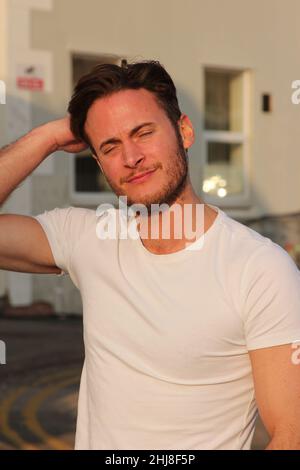 English stage and film actor Gary Bond, UK 1970s Stock Photo - Alamy