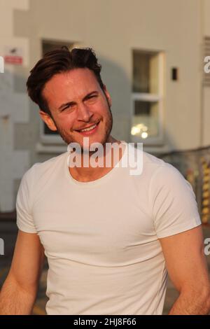 English stage and film actor Gary Bond, UK 1970s Stock Photo - Alamy