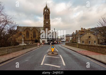 Peebles Town Centre, Scottish Border, Scotland, UK Stock Photo - Alamy