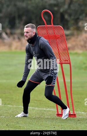 Oldham Athletic's Jack Stobbs during the Carabao Cup match between ...